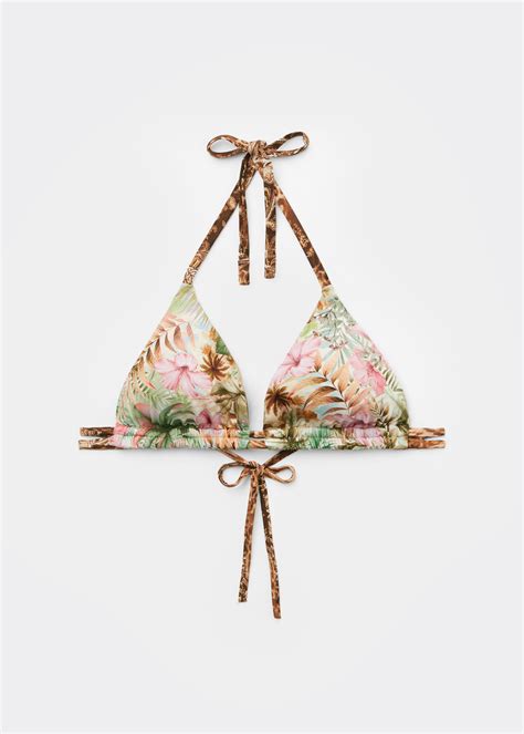 Triangle Bikini Top Wild Tropics Triangle Calzedonia