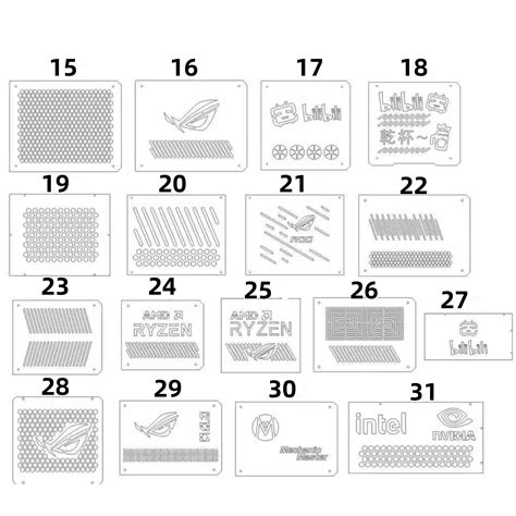 Custom Pc Case Ventilation Panels For All Case Models Flat Only Available In A Variety Of