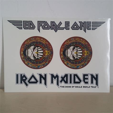Iron Maiden Ed Force One Stickers Iron Maiden Collector