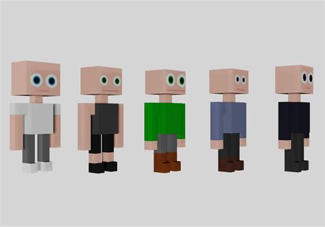 10 Low Poly Humans 3d Model By Nickianimations