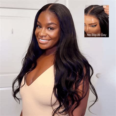 Klaiyi Yaki Straight Glueless Lace Wigs 7x5 Pre Cut Human Hair Wigs