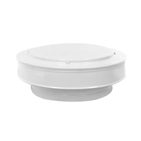 Active Ventilation 12 In Dia Aluminum Vent Pipe Cap In White Vpc 12 Wt
