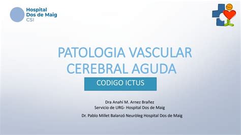 Código Ictus En Urgencias Protocolo De Manejo Pptx