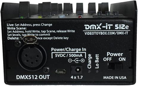 Dmx It 512e Handheld Dmx Lighting Controller With Guard Rails
