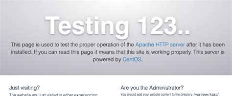 Installing The Apache Web Server On Centos 7 • Cloudsigma