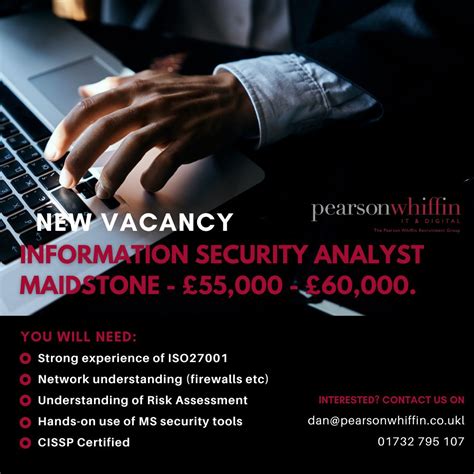 Daniel Bungay On Linkedin Information Security Analyst Permanent To £60 000
