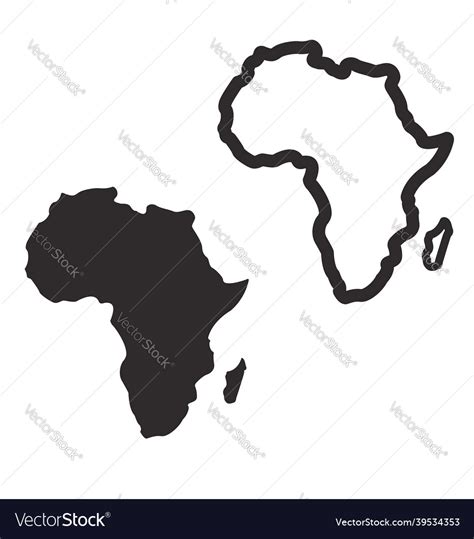 Africa Continent Outline