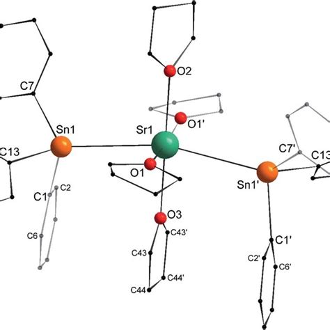 Molecular Solid State Structure Of Srsnph 3 2 Thf 4 2 0 H