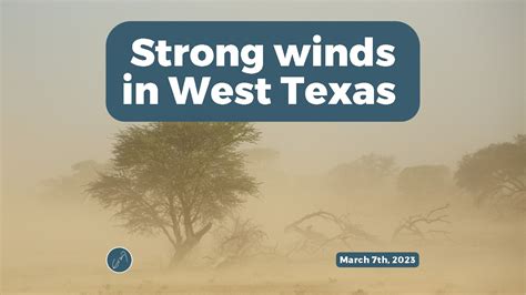 Strong Winds In West Texas Strong Winds In West Texas You Are Going