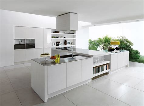 Contemporary White Kitchen Cabinets