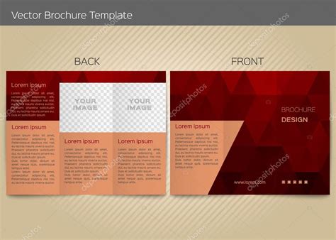 Leaflet Template Design Stock Vector Image By ©halfpoint 97088836