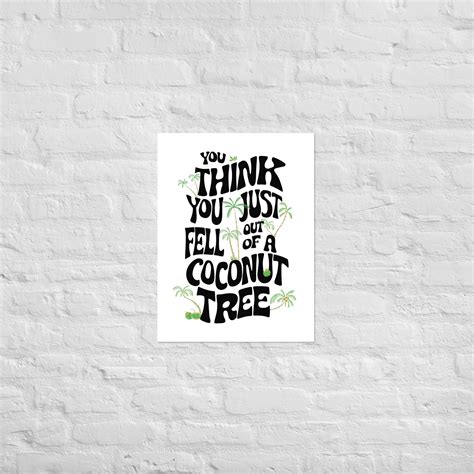 Kamala Harris Coconut Tree Meme Poster Etsy