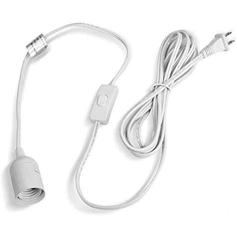 Yjyasx ﻿ Light Bulb Socket With Cordwith Dimming Switche26 E27 Lamp