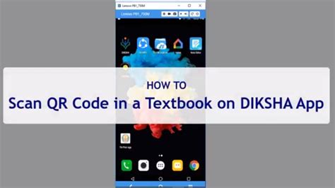 Scan Qr Code In A Textbook Lesson On Diksha App Youtube