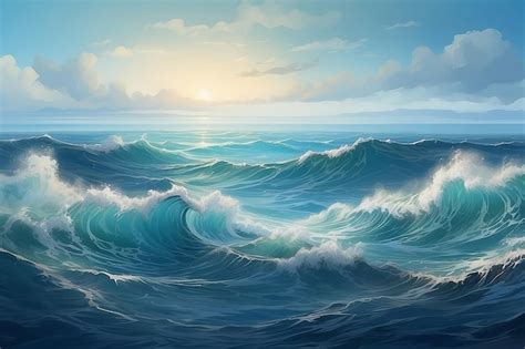 Premium Photo Ocean Background