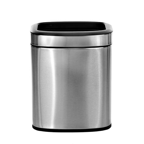 Alpine Industries Stainless Steel Trash Can With Liner 2 6 Gallon
