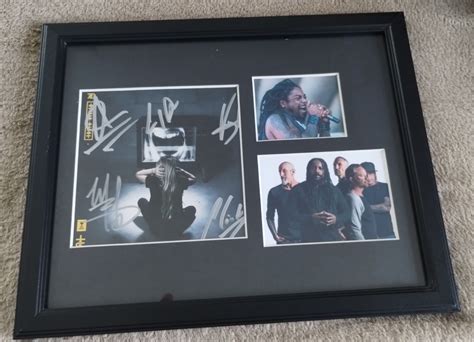 Sevendust Signed Truth Killer Cd Art Card Photo Framed Lajon