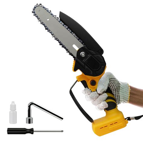 Mini Chainsaw For 20v Battery4 Inch Cordless Handheld Portable Small