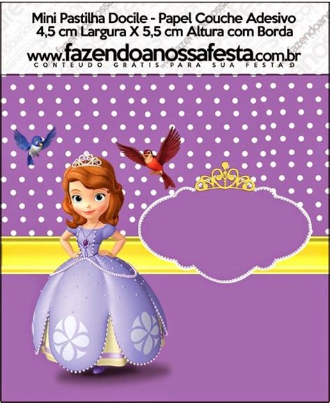 Sofia The First Free Printable Candy Bar Labels Candy Bar Labels