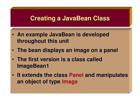 Ppt Chapter 8 Javabeans Powerpoint Presentation Free Download Id