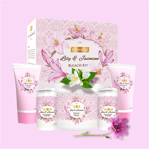 Richfeel Naturals Lily And Jasmine Bleach Kit 320g Veeha Beauty