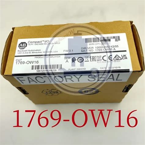 Allen Bradley 1769 Ow16 Compactlogix Relay Output Module Qqf Meses