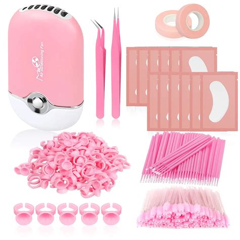 Professional Eyelash Extension Kit Complete Lash Supplies Fan Dryer