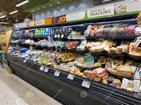 The Fresh Cheese Aisle Of A Publix Grocery Store Editorial Image