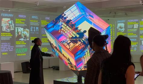 Led Cube Lewis Hamilton And The Mission 44 Charity Event