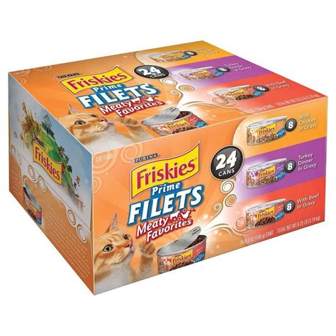 Purina Friskies Meaty Prime Filets Favorites With Chicken Beef And