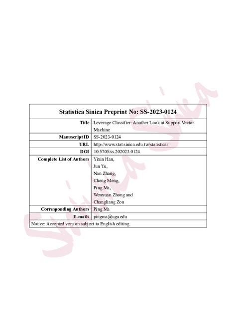Pdf Leverage Classifier Another Look At Support Vector Machine