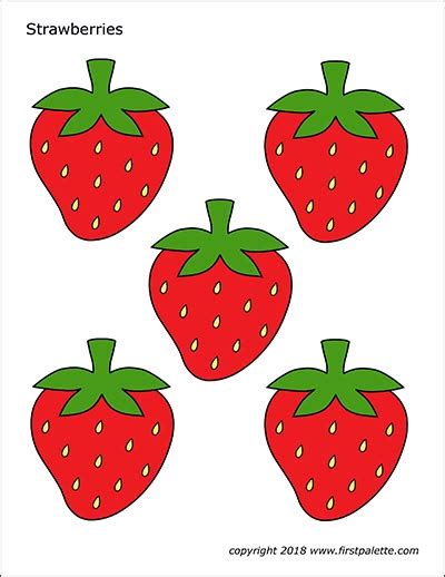 Strawberry Free Printable Templates And Coloring Pages いちごの塗り絵プリスクール