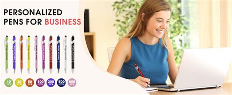 Enomy 50 Pack Personalized Pens With Stylus Custom Pens