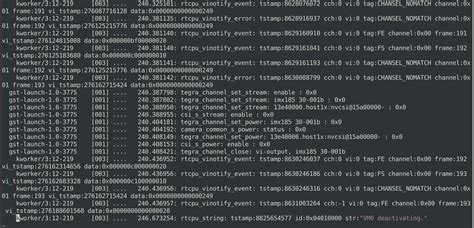 Tegra Camrtc Capture Vi Tegra Capture Vi Correrr Discarding Frame 0