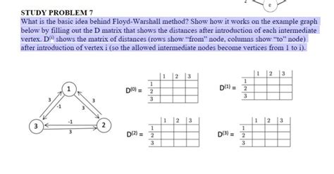 Solved STUDY PROBLEM What Is The Basic Idea Behind Chegg