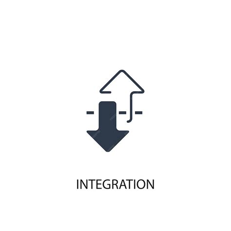 Premium Vector Integration Icon Simple Element Illustration
