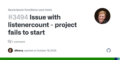 Issue With Listenercount Project Fails To Start · Issue 3494 · Azureazure Functions Core