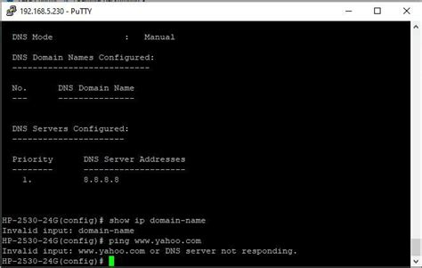 aruba switch dns settings networking spiceworks community