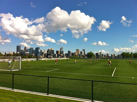 Soccerfieldsait Soccer Field On The Roof Of The Parkade Flickr