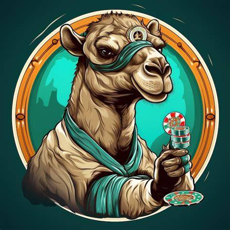 Premium Ai Image A Camel With A Mask On His Face Holding A Candy Cone