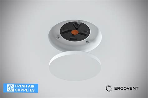 Ergovent Rondo Invisible Ceiling Air Valve Diffuser 100mm Fresh Air