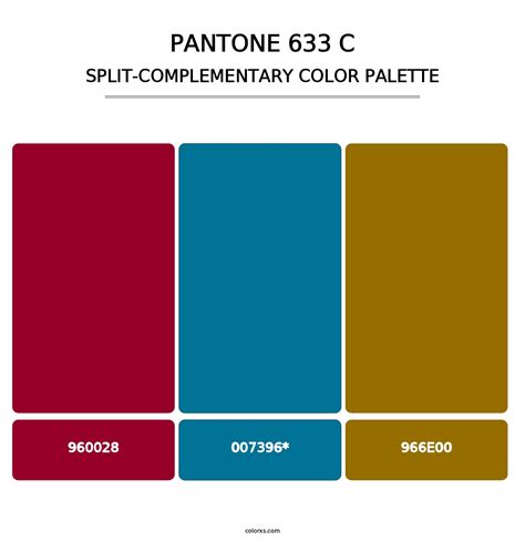 PANTONE 633 C color palettes - colorxs.com