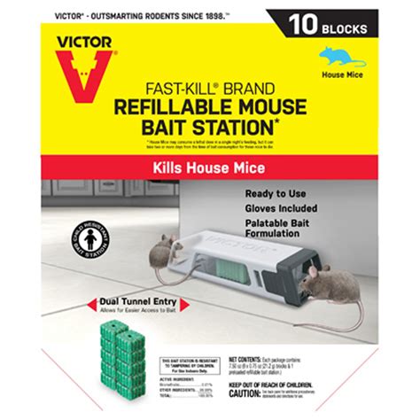 True Value Victor Mouse Bait Station Refillable 10 Ct Wrs