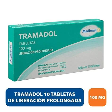 Tramadol Medimart 100 Mg 10 Tabletas De Liberación Prolongada Walmart