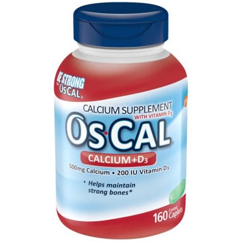 Os Cal Calcium And D3 Supplement Caplets 160 Ct Ralphs