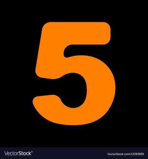 Number 5 Orange