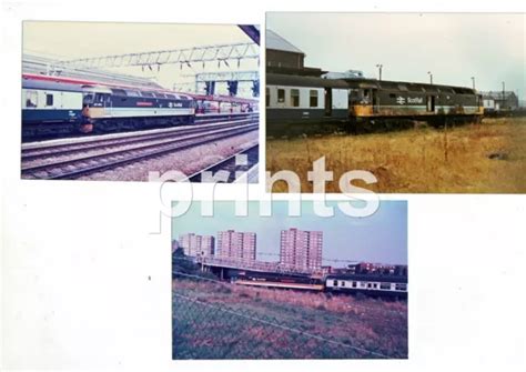 British Rail Class 47 Diesel Locomotive 47713 47485 47481 Doncaster 3