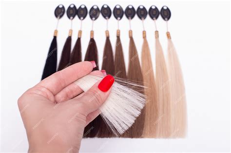 Premium Photo Hair Base Color Palette Samples Chart From Brunette To