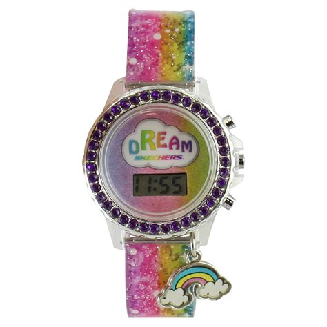 Skechers Rainbow Dream Digital Watch Shoe Show Mega