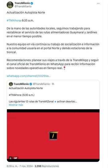 Caos En La Operación De Transmilenio Este Jueves En Bogotá Inundaciones En El Norte Y Protestas